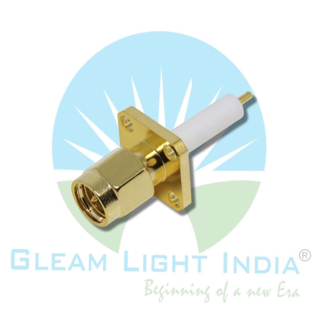 SMA MALE PANEL MOUNT/BULK HEAD CONNECTORS | Gleam Light India
